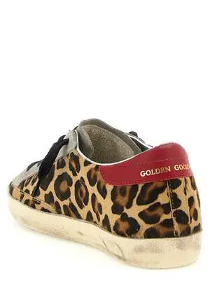 GOLDEN GOOSE Superstar Sneakers With Animal Print And Embossed Logo - Multicolor