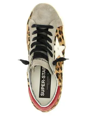 GOLDEN GOOSE Superstar Sneakers With Animal Print And Embossed Logo - Multicolor