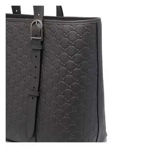Gucci Embossed Gg Shopping Bag - Gray