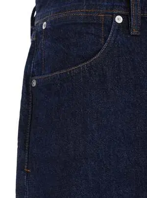 Stone Island Straight Leg Denim Jeans With Logo Patch - Multicolor