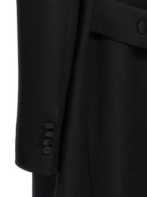 Dolce & Gabbana Long Double-breasted Wool Tuxedo Coat