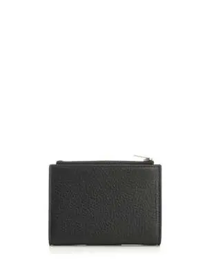 Saint Laurent Tiny Cassandre Bi-fold Wallet - Black