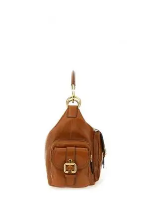 Chloé Leather Camera Bag With Gold Tone Hardware - Multicolor