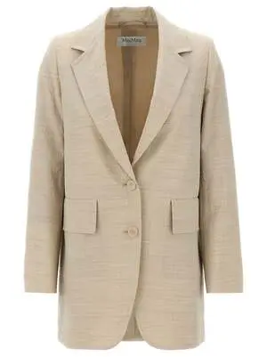 Max Mara Acacia Single-breasted Blazer - Cream