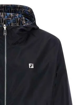Fendi Reversible "fendinity" Print Technical Windbreaker
