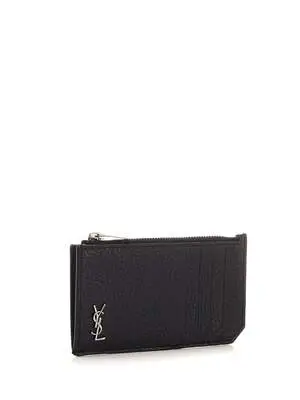 Saint Laurent Grained Leather Card Case