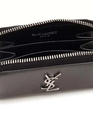Saint Laurent Zip Around Wallet Monogram