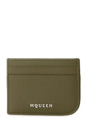 Alexander McQueen Army Leather Card Holder - Green
