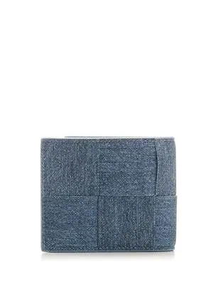 Bottega Veneta Bi-fold Cassette Wallet In Denim