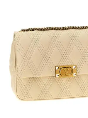 Valentino Garavani Quiltie 67' Shoulder Bag - White
