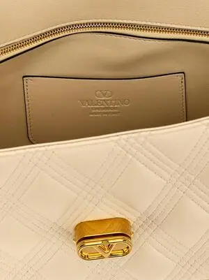 Valentino Garavani Quiltie 67' Shoulder Bag - White