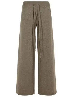 LISA YANG Omi Truffle Cashmere Wide Leg Pants - Brown
