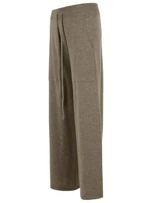 LISA YANG Omi Truffle Cashmere Wide Leg Pants - Brown