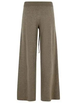 LISA YANG Omi Truffle Cashmere Wide Leg Pants - Brown
