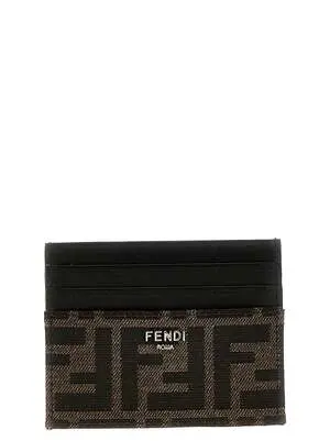 Fendi Ff' Card Holder - Brown
