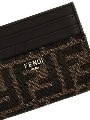 Fendi Ff' Card Holder - Brown