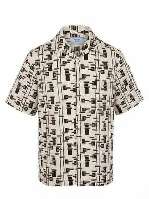 Prada Striped Cotton And Silk `bowling` Shirt - Multicolor