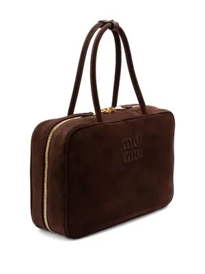 Miu Miu Suede Beau Bag - Brown
