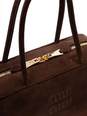 Miu Miu Suede Beau Bag - Brown