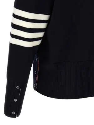 Thom Browne 4-bar" Virgin Wool Cardigan - Blue