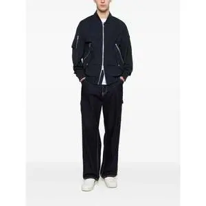 Moose Knuckles Zip-up Bomber Jacket - Blue