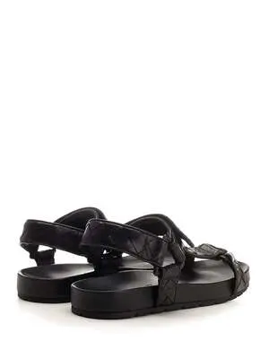 Bottega Veneta Woven Leather Slingback Sandals