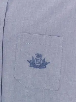 Fendi Crest' Shirt - Blue