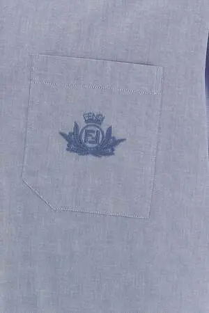 Fendi Crest' Shirt - Blue