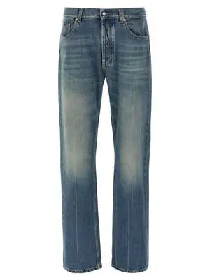 Alexander McQueen Skull" Jeans - Blue