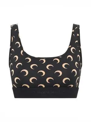 MARINE SERRE Top Bra Moon - Black