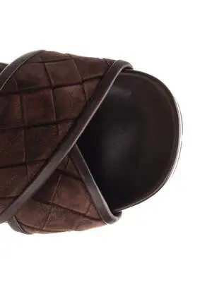 Bottega Veneta Intrecciato Suede Calfskin Sandals