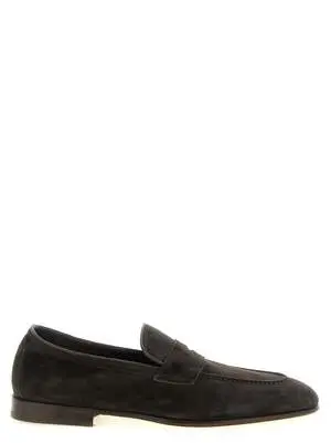 Brunello Cucinelli Suede Penny Loafers - Brown
