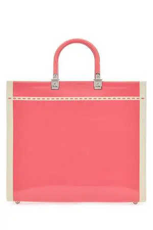 Fendi Two-tone Canvas Medium Sunshine Shopping Bag