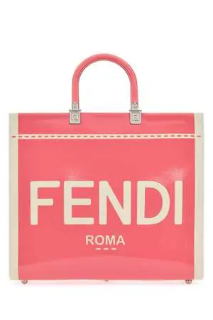Fendi Two-tone Canvas Medium Sunshine Shopping Bag - Multicolor