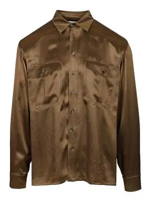 Saint Laurent Silk Satin Shirt