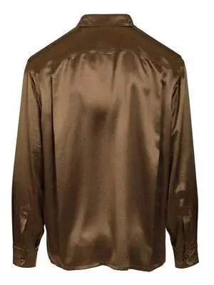Saint Laurent Silk Satin Shirt