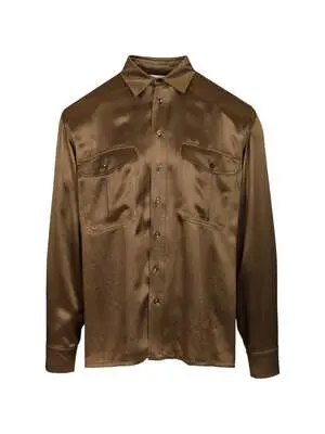 Saint Laurent Silk Satin Shirt