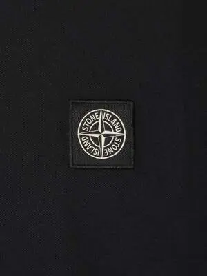 Stone Island Cotton Short-sleeved Polo Shirt - Blue