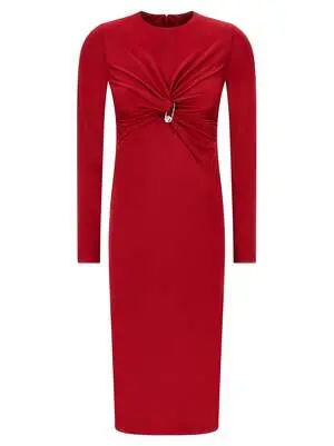Versace Safety Pin Dress - Red