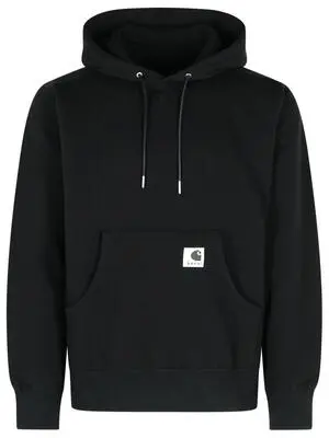 Sacai X Carhartt Wip Cotton Hoodie - Black