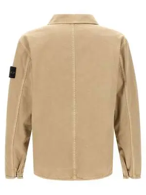 Stone Island 1200014' Overshirt - Cream