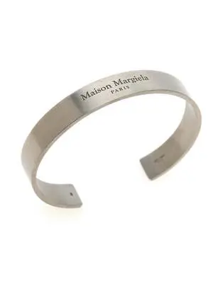 MAISON MARGIELA Logo Engraved Metal Bangle