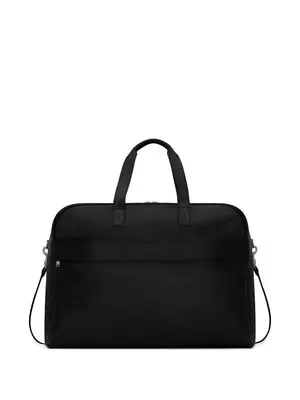 Saint Laurent Camp Maxi Duffle Bag In Smooth Leather - Black