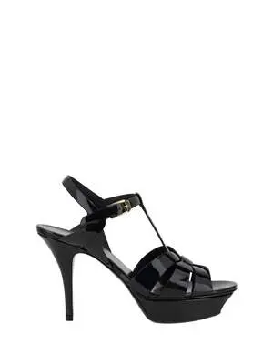 Saint Laurent Tribute Platform Stiletto Sandals - Black
