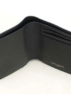 Saint Laurent Tiny Cassandre Card Holder - Blue