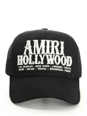 Amiri Hollywood Trucker Hat - Black