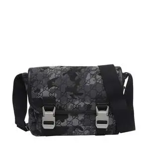 Gucci Gg Canvas Crossbody Bag - Black
