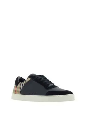 Burberry Stevie Sneakers With Archive Check Detail