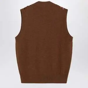 Fendi Wool And Cashmere Gilet With Embellishments