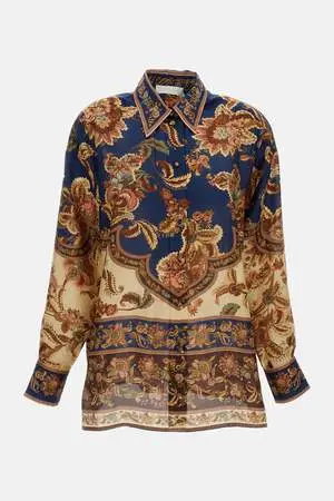 Zimmermann Aster Relaxed Shirt - Multicolor